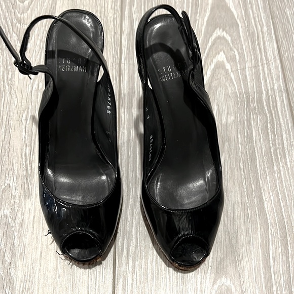Stuart Weitzman | Shoes | Island Platform Wedges Glossy Patentleather ...